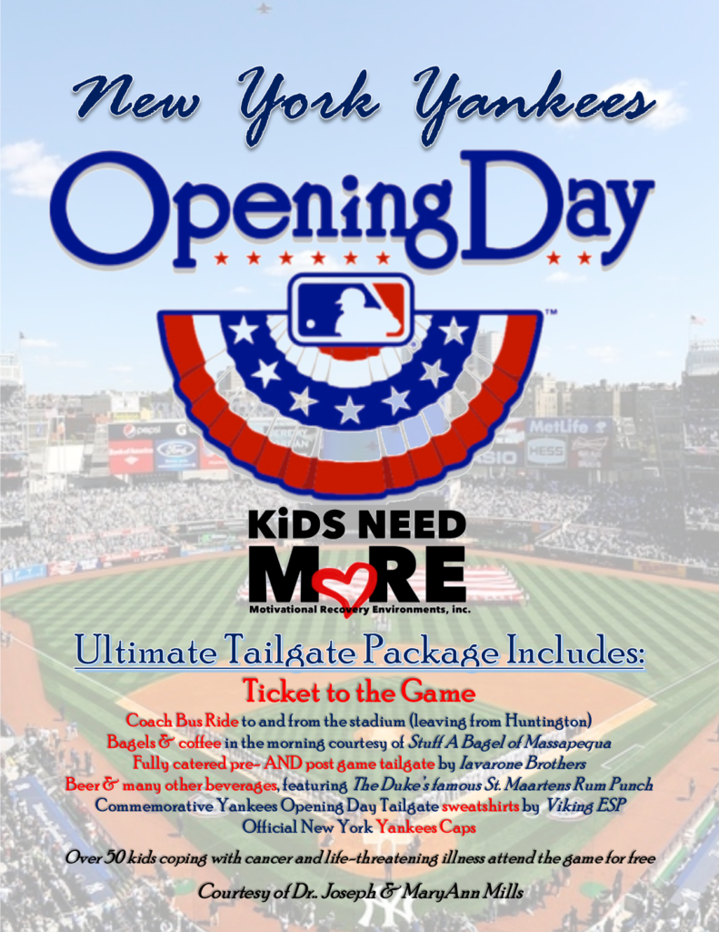 Yankees Opening Day – KiDS NEED MoRE